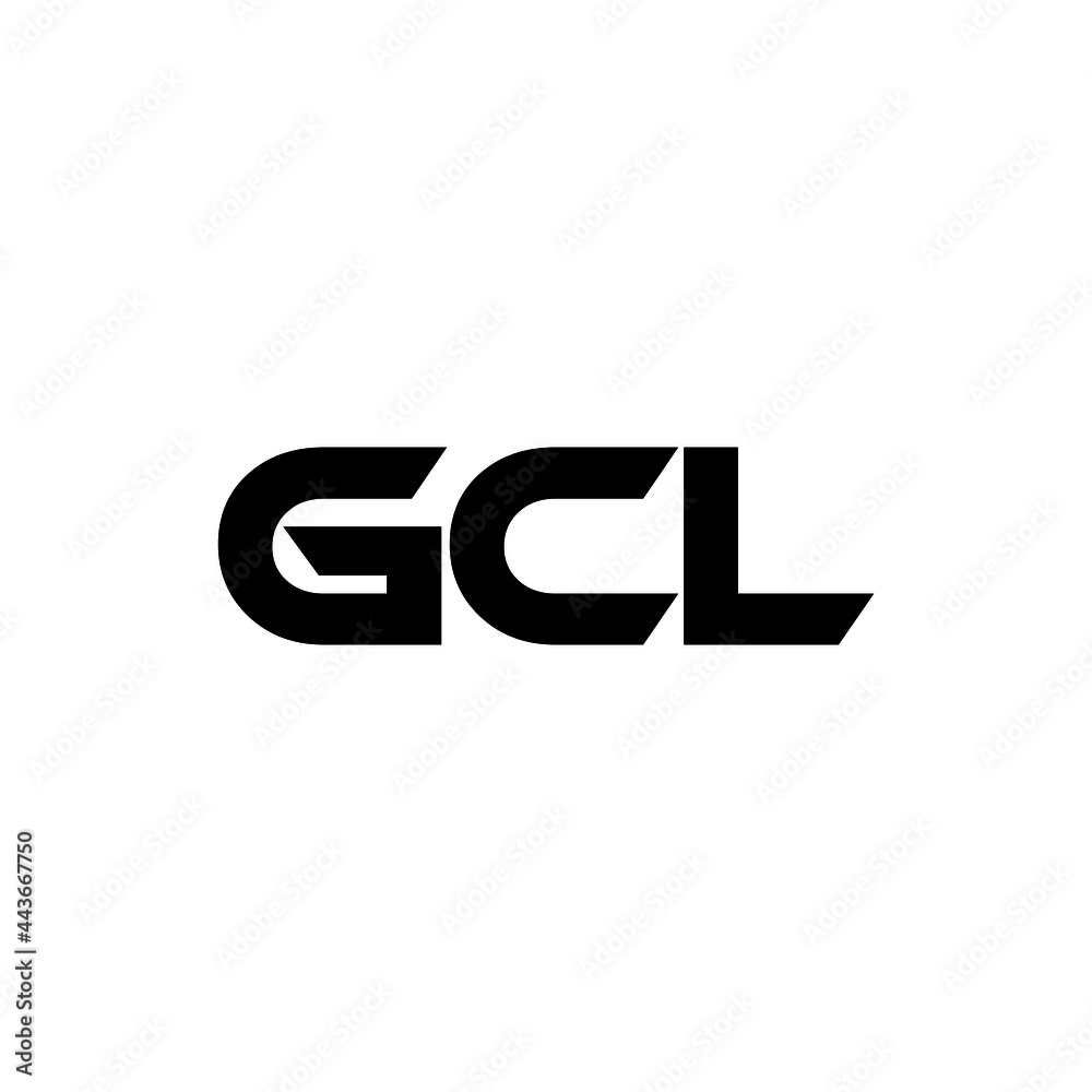 GCL letter logo design with white background in illustrator, vector ...