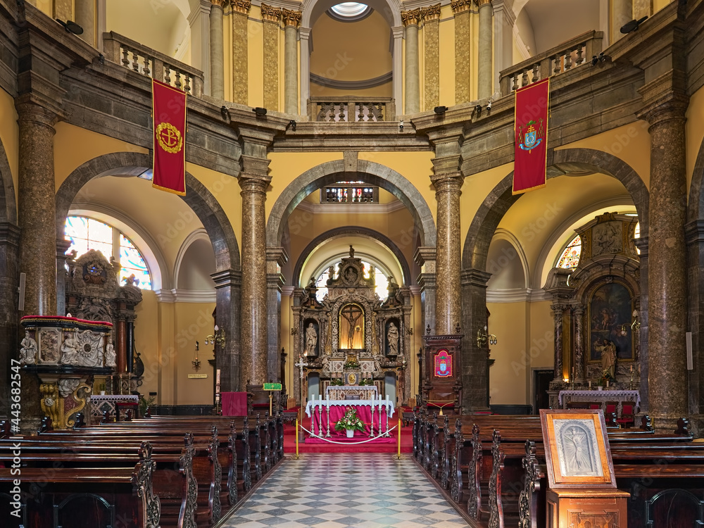 Rijeka, Croatia. Interior of Rijeka Cathedral (St. Vitus Cathedral ...
