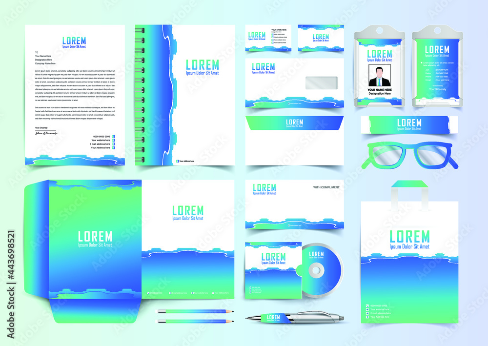 Corporate Identity Set. Stationery Template Design Kit. Branding ...