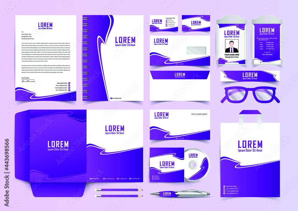 Corporate Identity Set. Stationery Template Design Kit. Branding ...