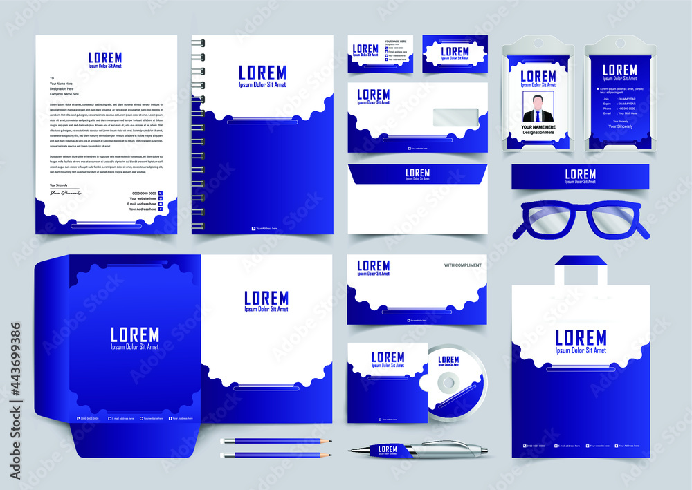 Corporate Identity Set. Stationery Template Design Kit. Branding ...