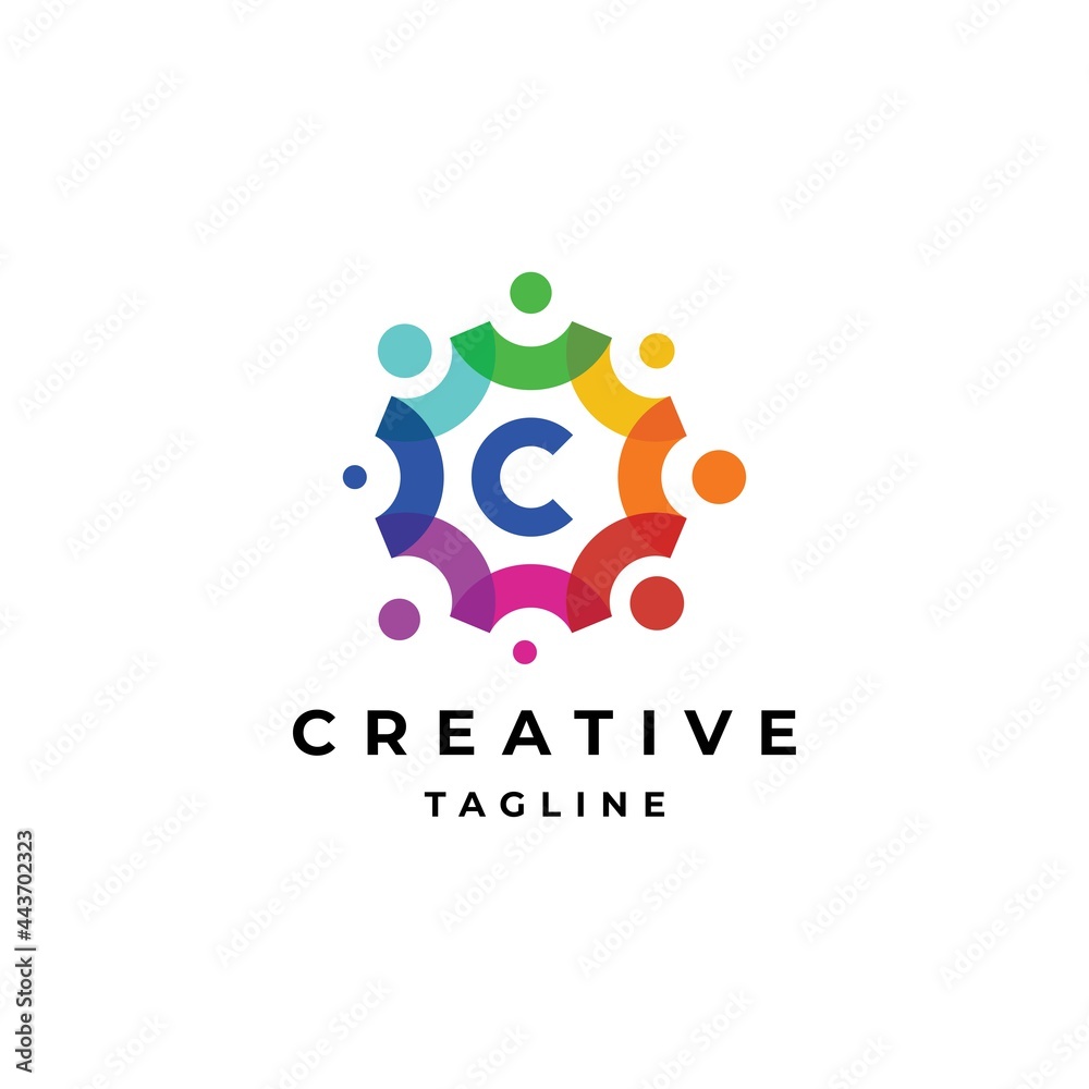Creative letter C logo design inspiration vector template Stock Vector ...