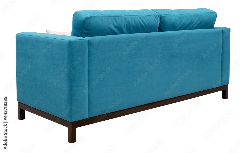 Sofa isolated on white background. Back view. Including clipping path ...