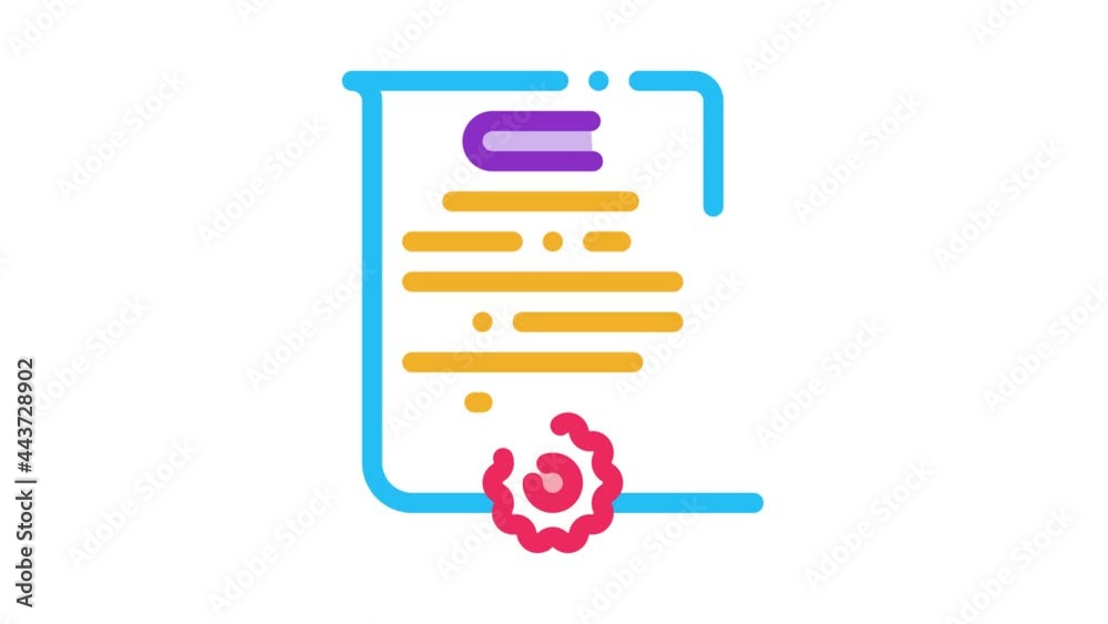 case parsing Icon Animation. color case parsing animated icon on white ...