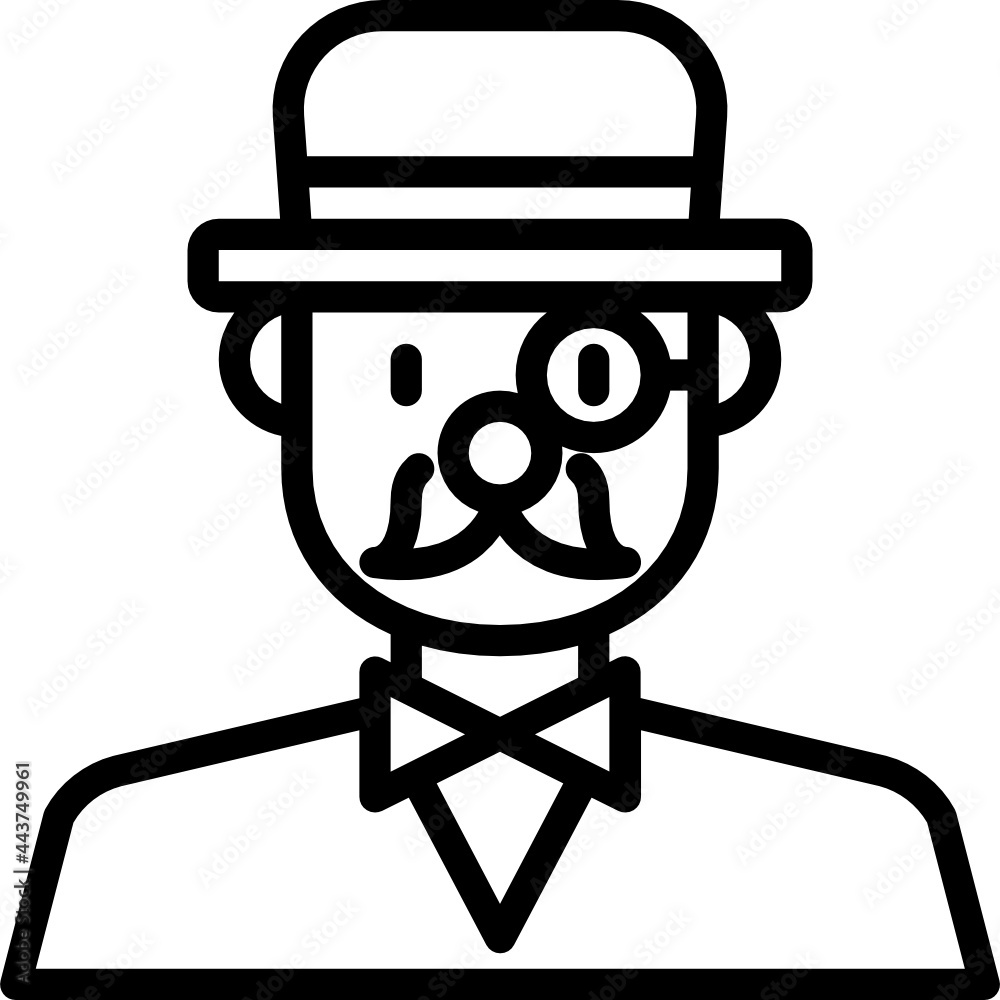 man outline icon Stock Vector | Adobe Stock