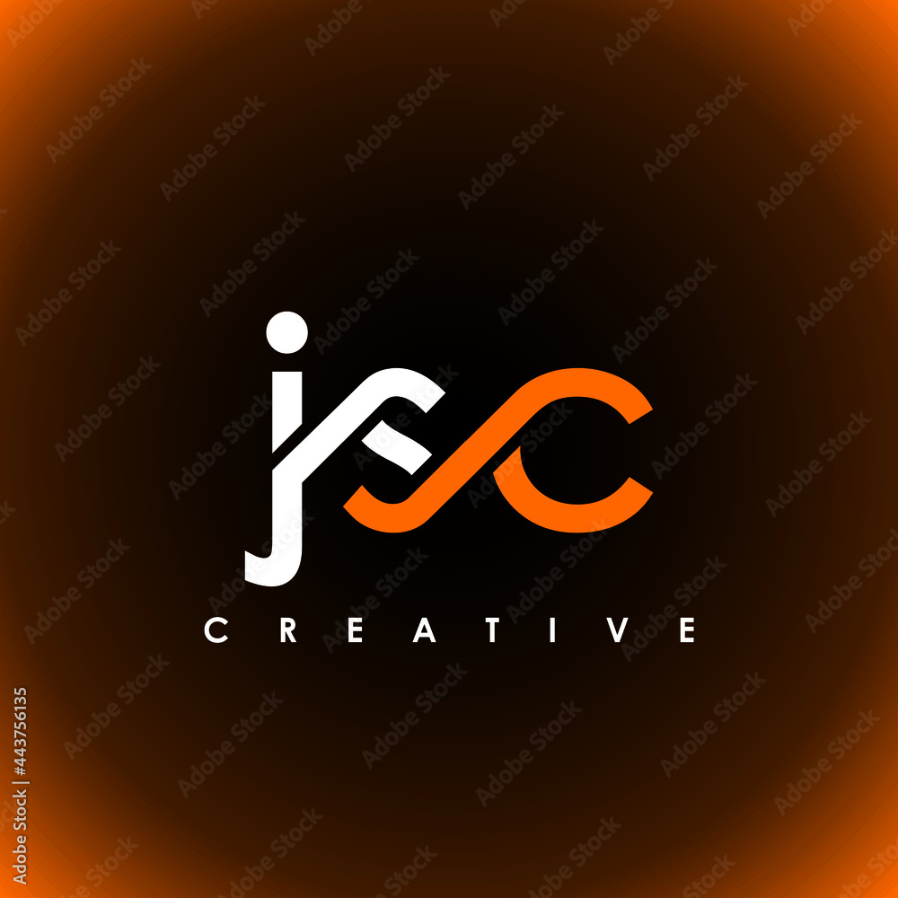 JSC Letter Initial Logo Design Template Vector Illustration Stock ...