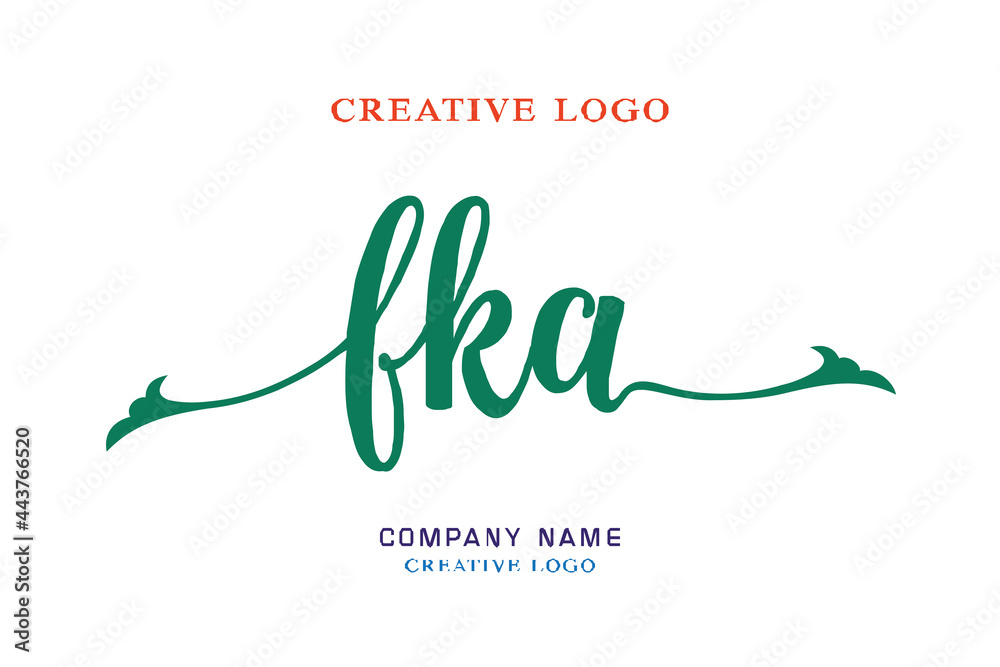FKA lettering logo is simple, easy to understand and authoritative ...