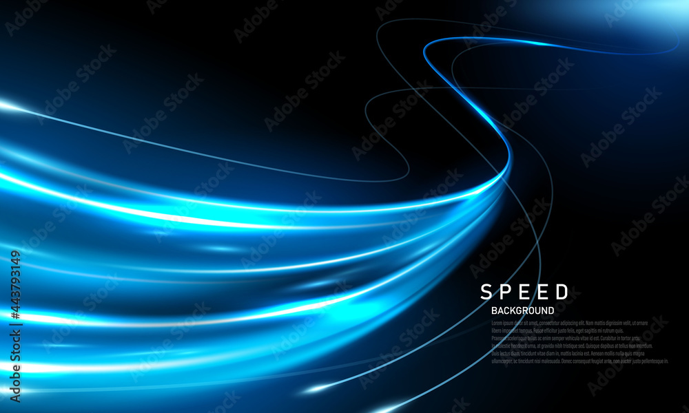 Abstract speed line background poster with dynamic. technology network ...