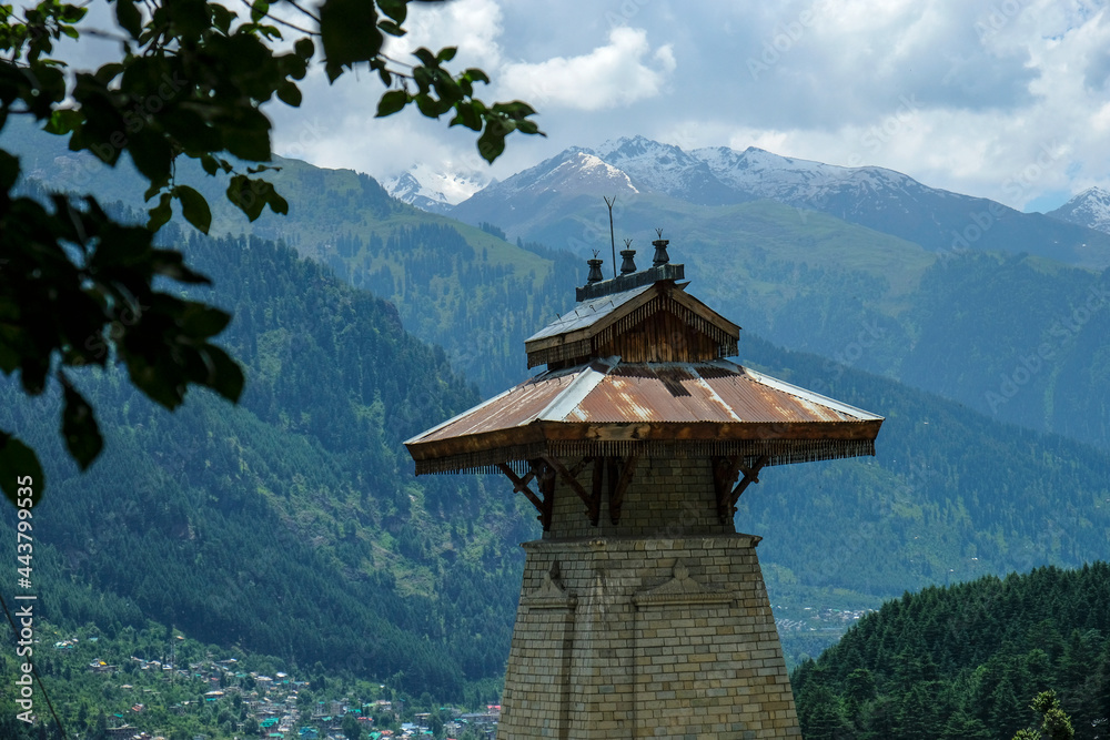 Manali, India - June 2021: Views of Manu Temple in the Old Manali ...