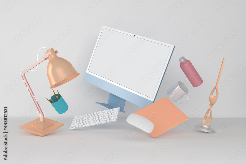 PC 2021 Desktop Stock Illustration | Adobe Stock