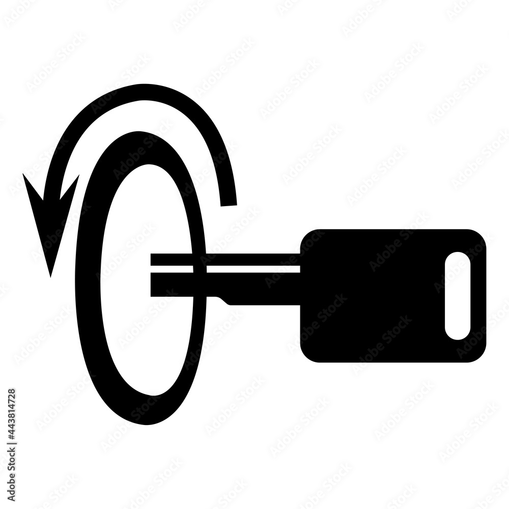 Switch Off Engine Symbol Sign Isolate On White Background,Vector ...