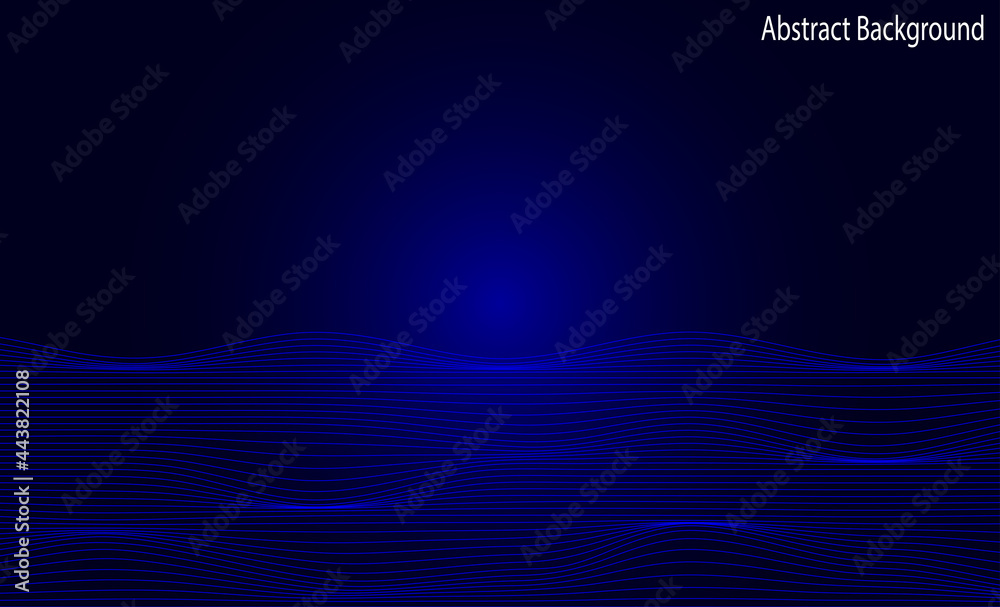 Abstract dark blue wave background Stock Vector | Adobe Stock