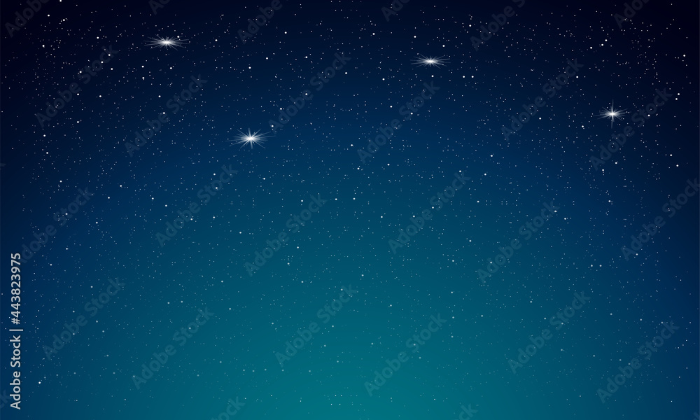 starry night sky vector background. Stock Vector | Adobe Stock