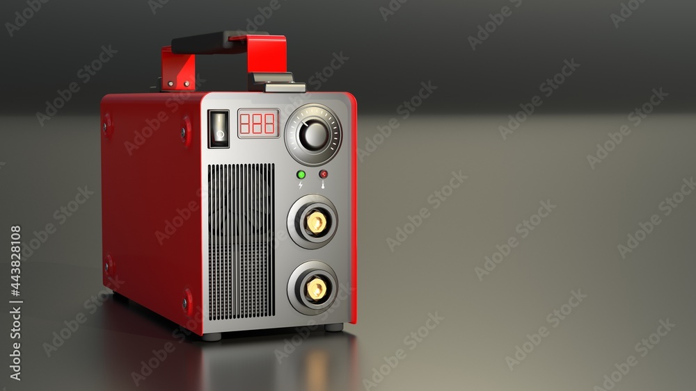 red inverter weld tool. fictive design conceptual industrial 3D ...