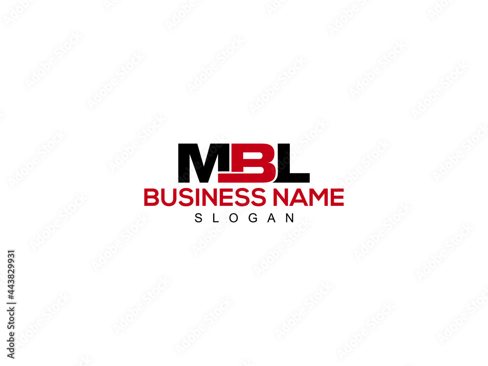 Letter MBL Logo Icon Vector Image Design For Company or Business Stock ...