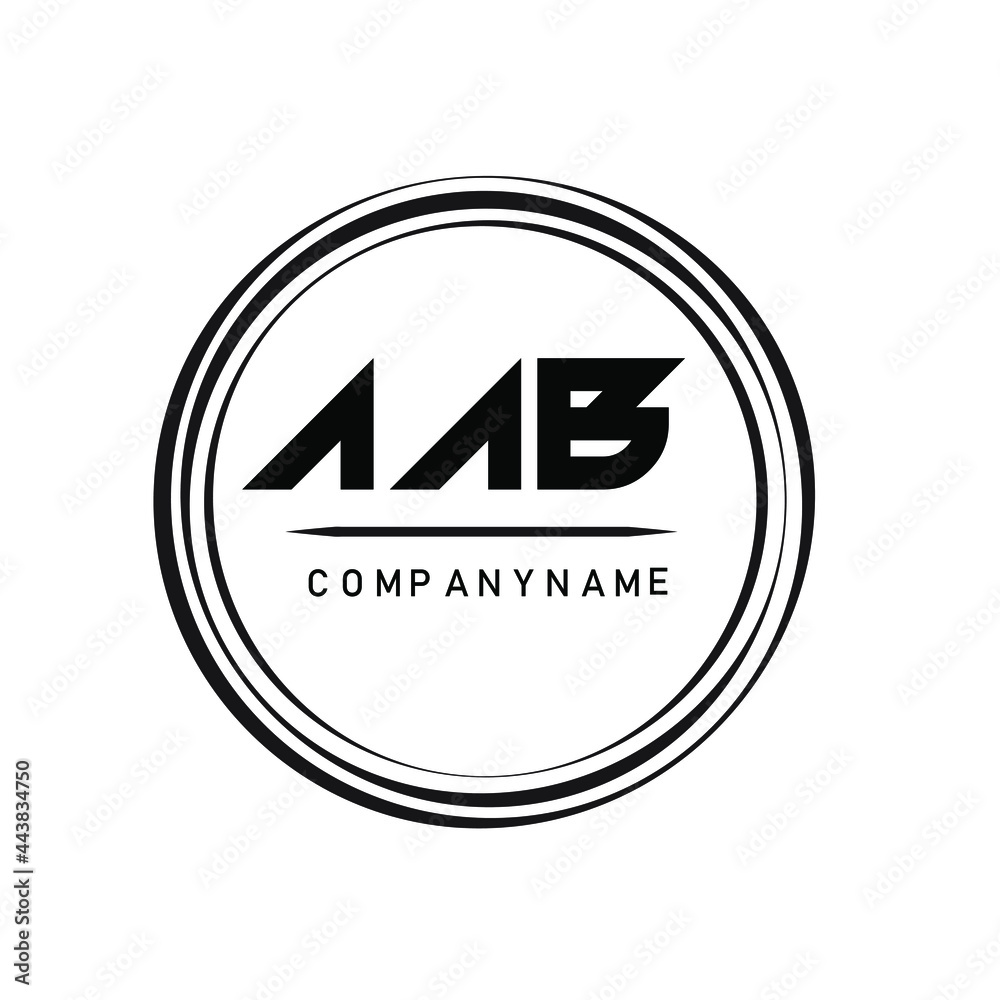 AAB alphabet letter logo for company.creative letter logo for t-shirt ...