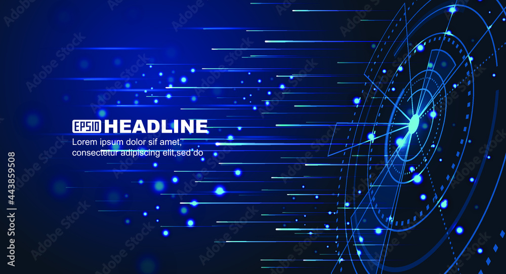 High speed. Hi-tech. Abstract technology background concept.Speed ...