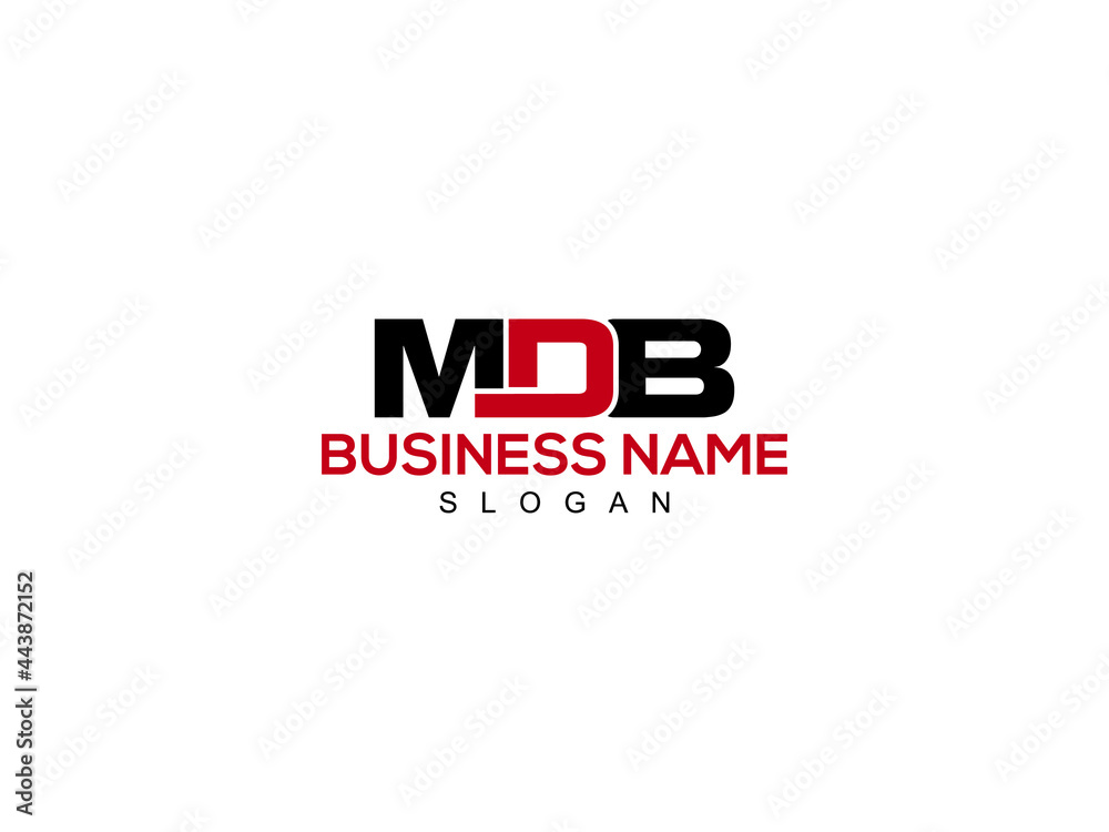 Letter MDB Logo Icon Vector Image Design For Company or Business ...