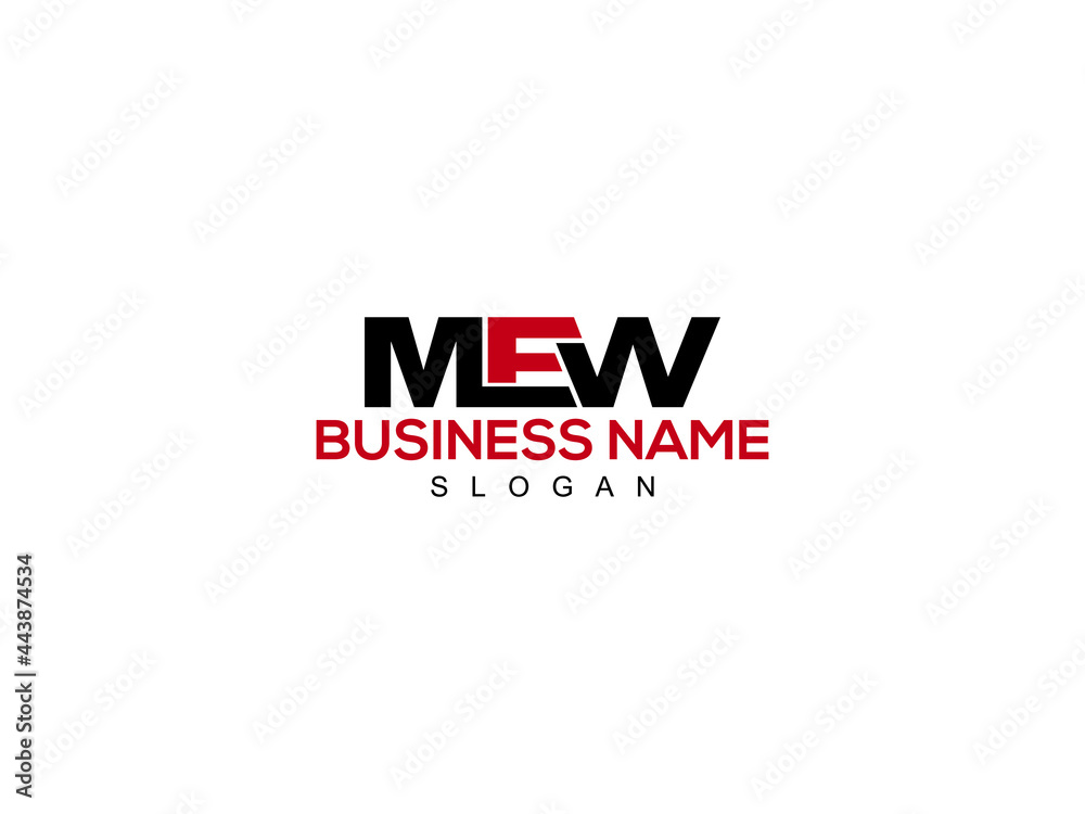 Letter MEW Logo Icon Vector Image Design For Company or Business Stock ...