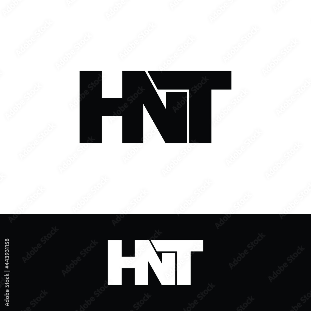 HNT letter monogram logo design vector Stock Vector | Adobe Stock