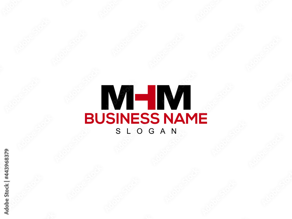 Letter MHM Logo Icon Vector Image Design For Company or Business Stock ...