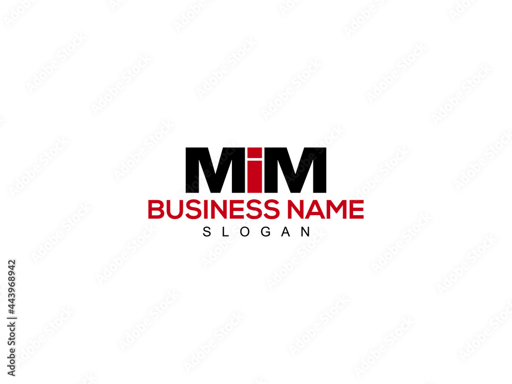 Letter MIM Logo Icon Vector Image Design For Company or Business Stock ...