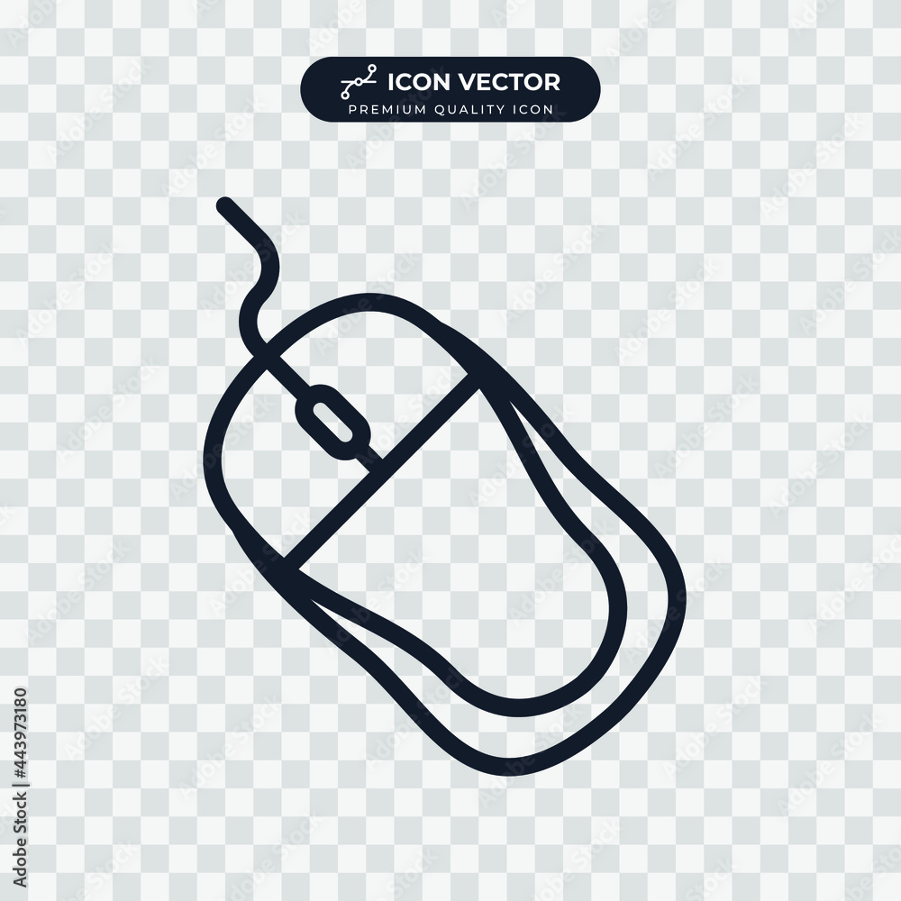 Computer Mouse icon symbol template for graphic and web design ...