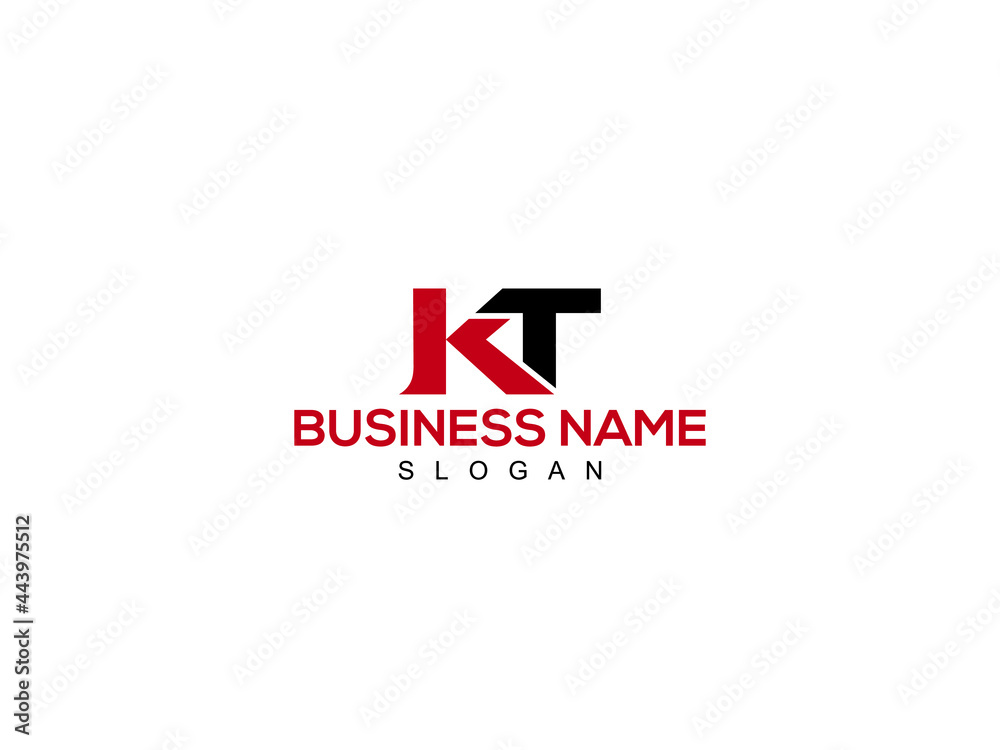 Letter KT Logo, creative kt logo icon vector for company or business ...