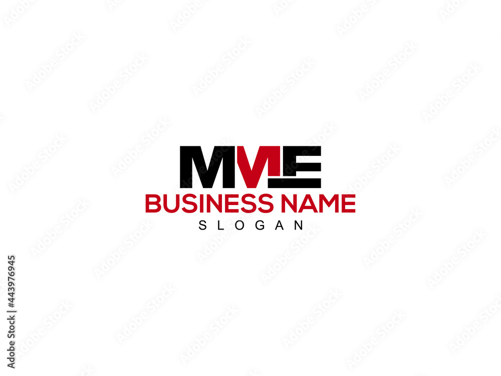 Letter MME Logo Icon Vector Image Design For Company or Business Stock ...