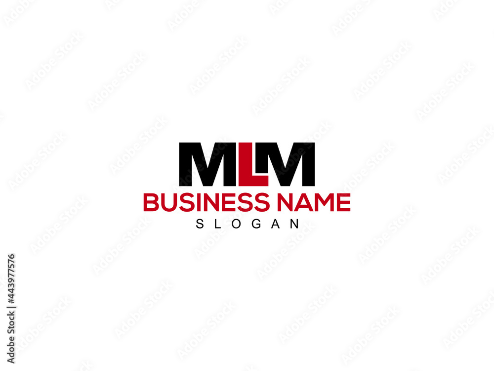 Letter MLM Logo Icon Vector Image Design For Company or Business Stock ...