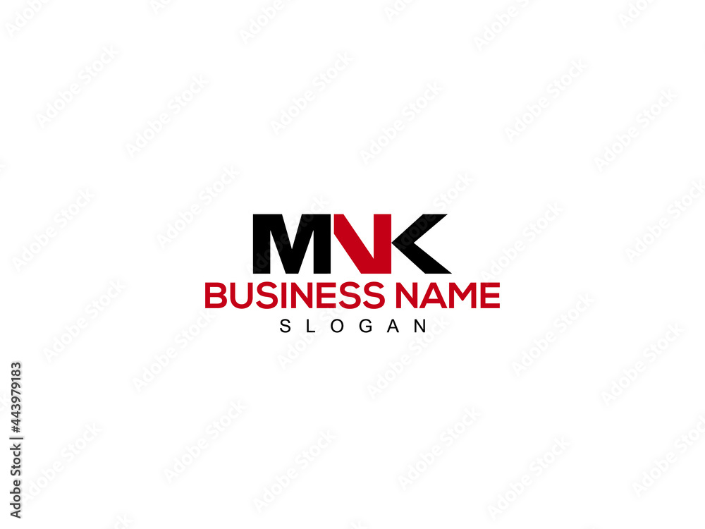 Letter MNK Logo Icon Vector Image Design For Company or Business Stock ...