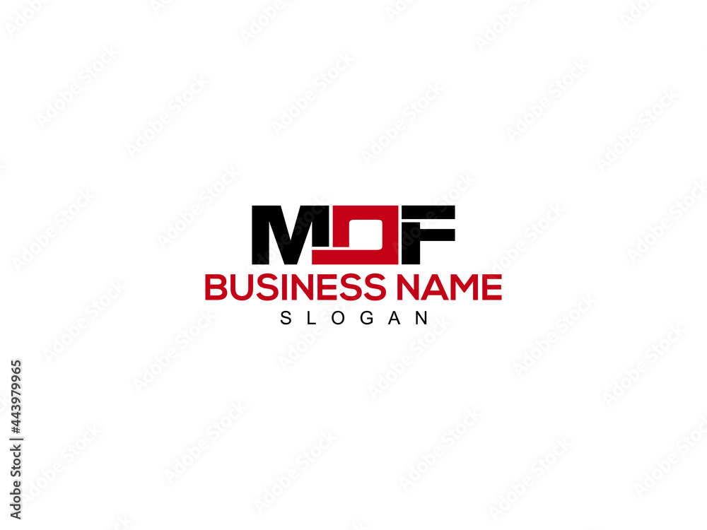 Letter MOF Logo Icon Vector Image Design For Company or Business Stock ...