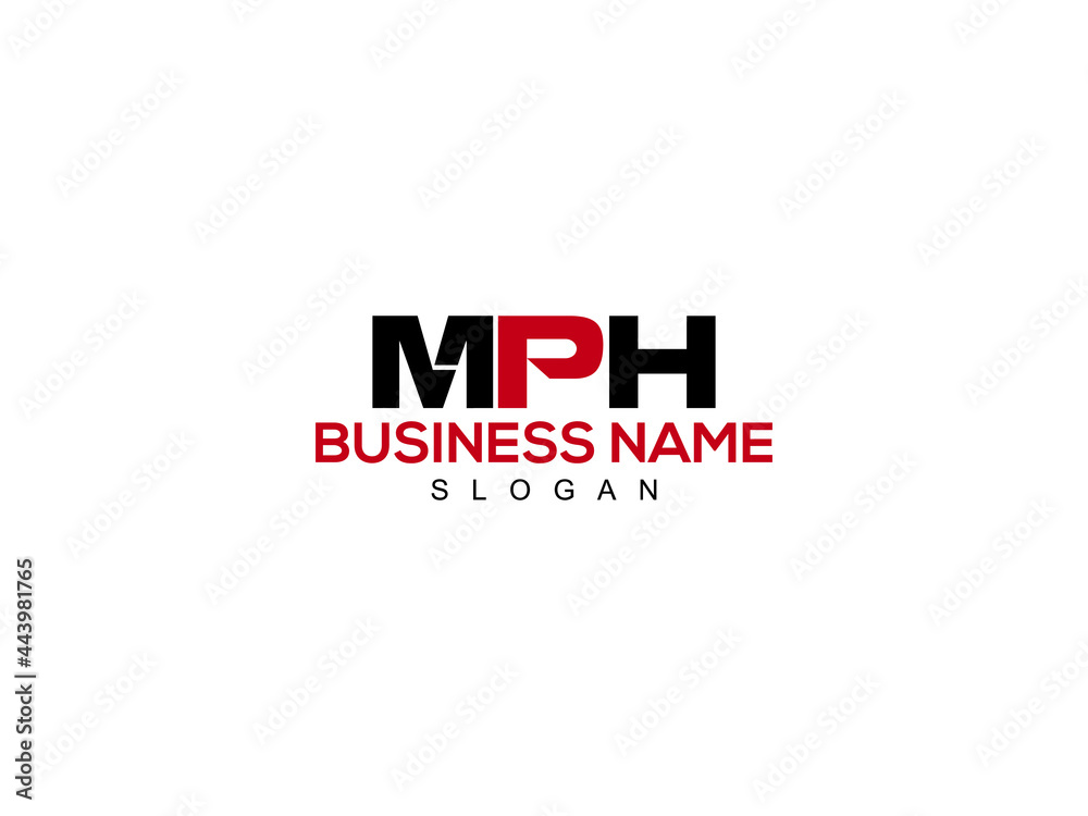 Letter MPH Logo Icon Vector Image Design For Company or Business Stock ...