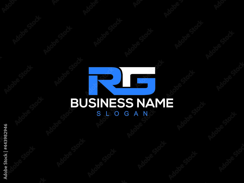 Letter RG Logo, creative rg company logo icon vector for business Stock ...