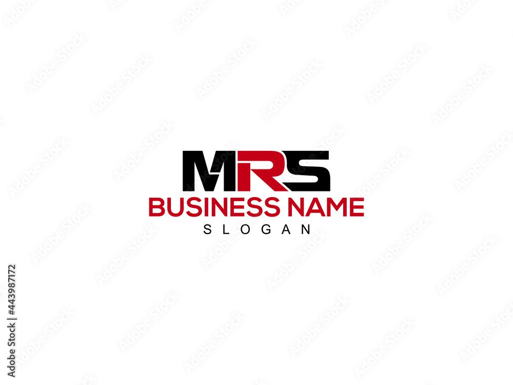 Letter MRS Logo Icon Vector Image Design For Company or Business Stock ...