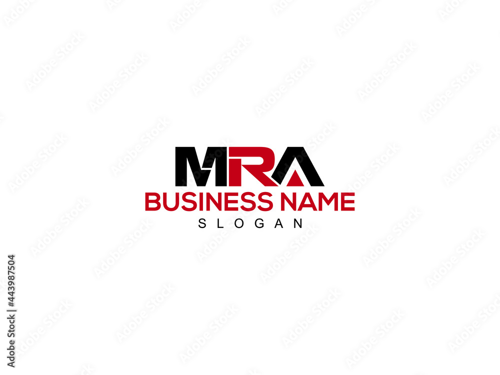 Letter MRA Logo Icon Vector Image Design For Company or Business Stock ...