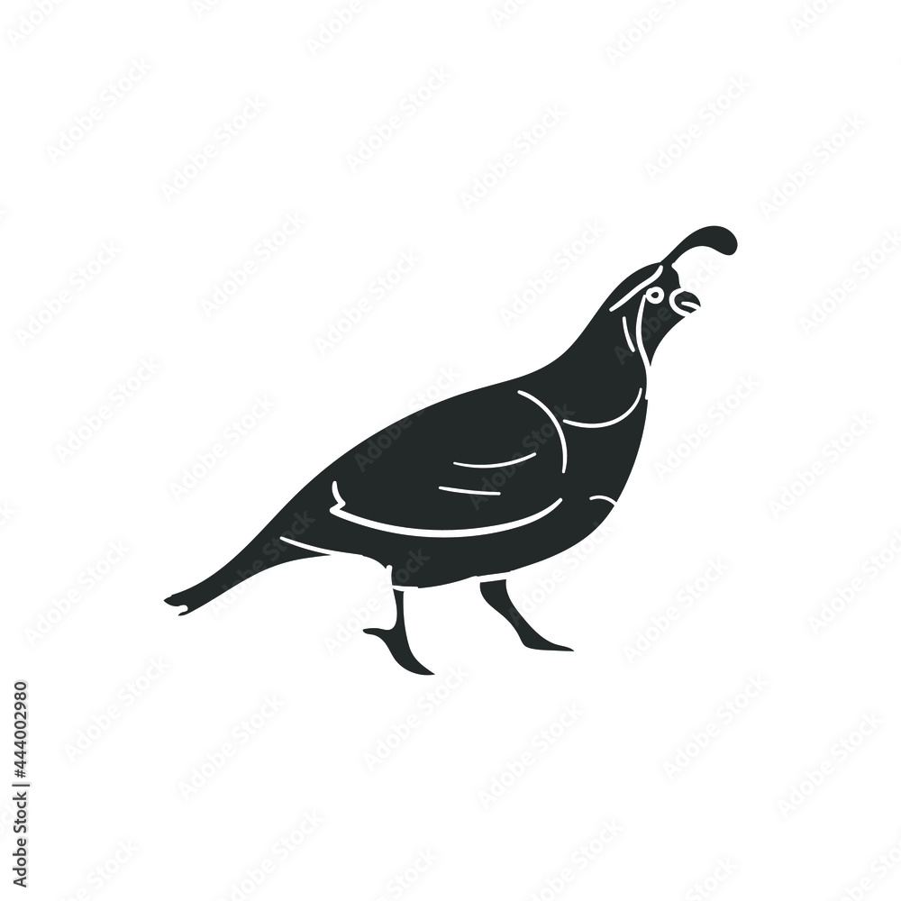 Pheasant Icon Silhouette Illustration. Animal Bird Vector Graphic ...