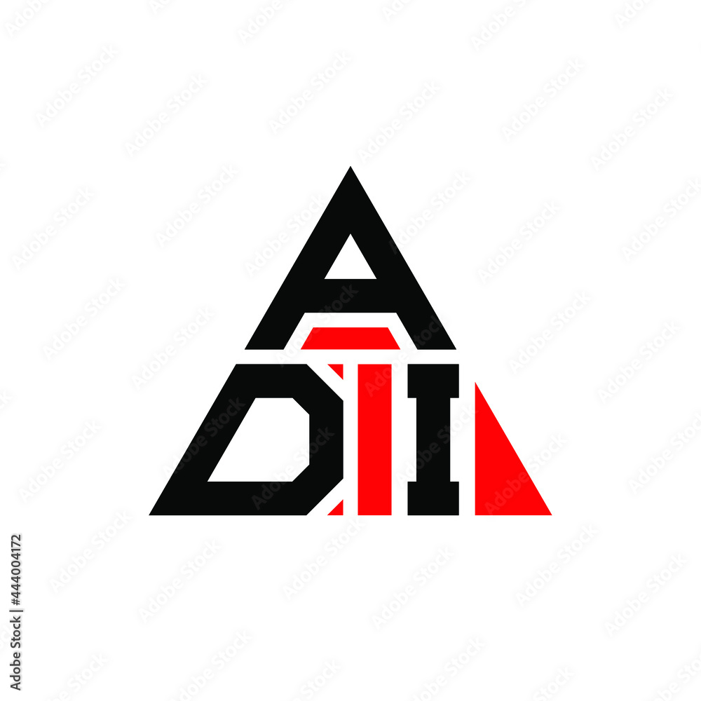 ADI triangle letter logo design with triangle shape. ADI triangle logo ...