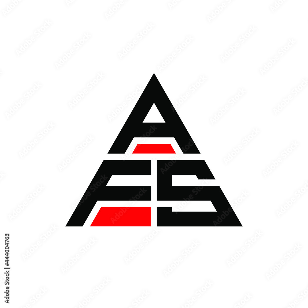 AFS triangle letter logo design with triangle shape. AFS triangle logo ...