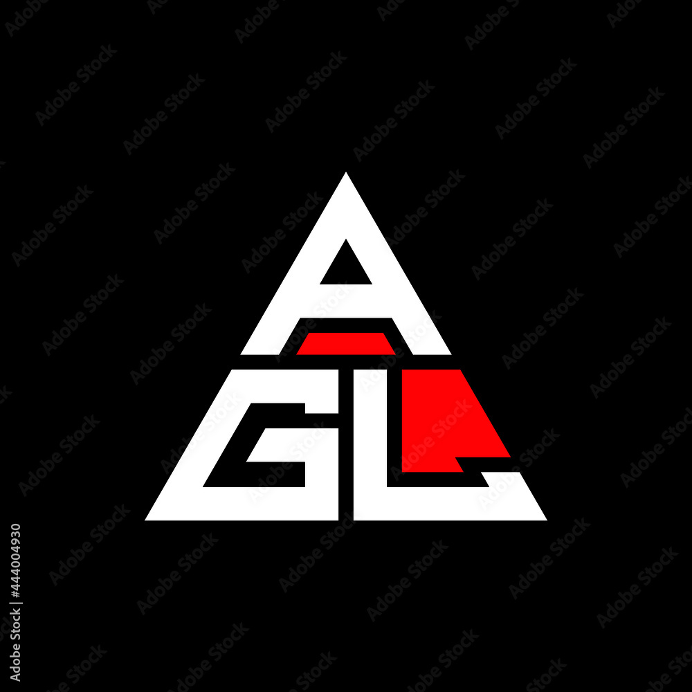 AGL triangle letter logo design with triangle shape. AGL triangle logo ...
