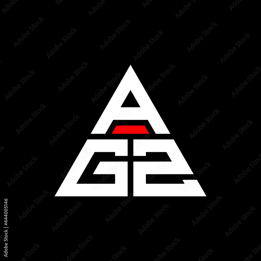 AGS triangle letter logo design with triangle shape. AGS triangle logo ...