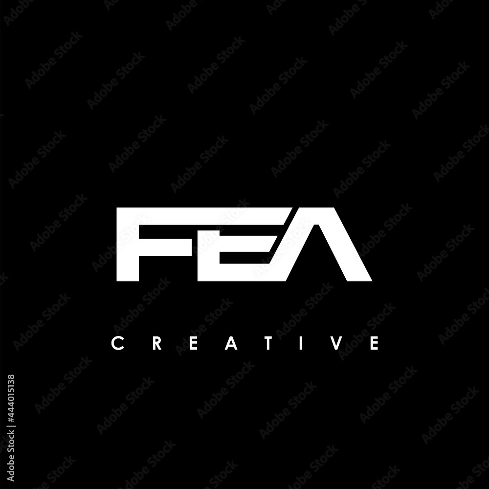 FEA Letter Initial Logo Design Template Vector Illustration Stock ...