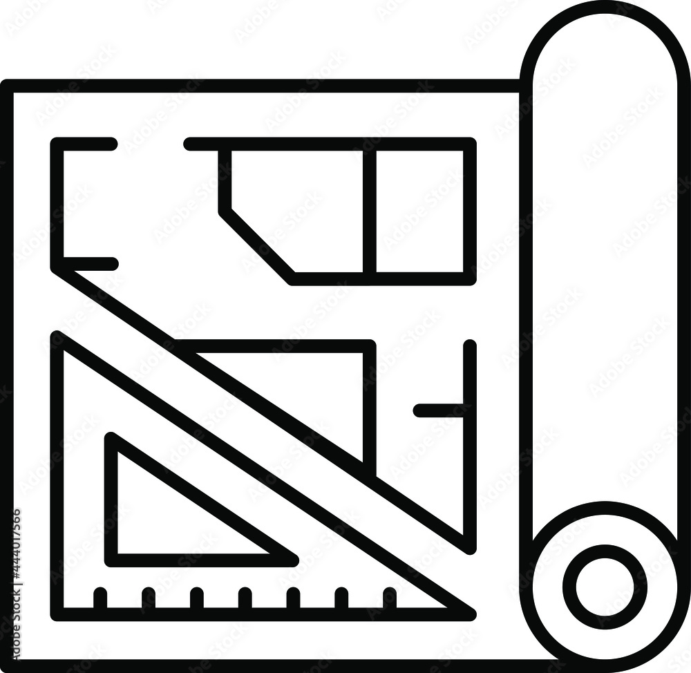 Architecture Design line icon transparent background vector ...