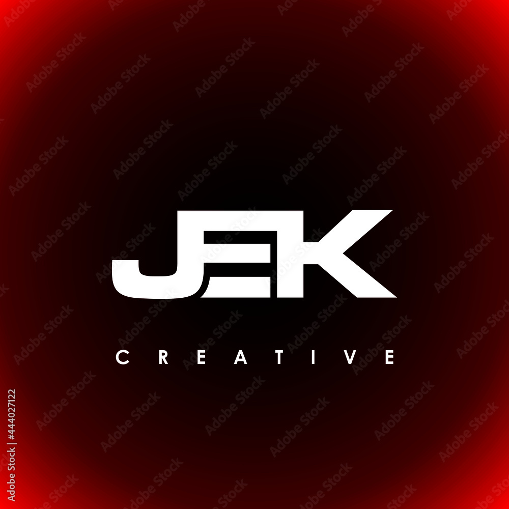 JEK Letter Initial Logo Design Template Vector Illustration Stock ...