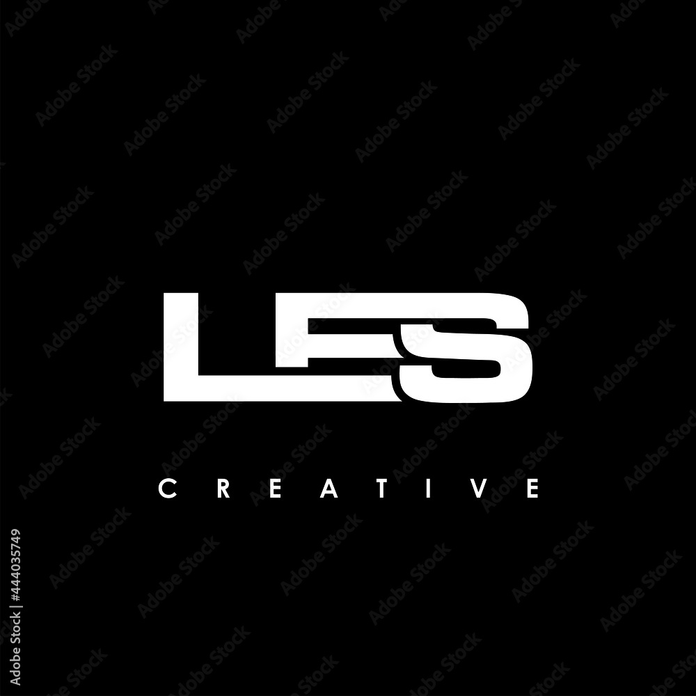 LES Letter Initial Logo Design Template Vector Illustration Stock ...
