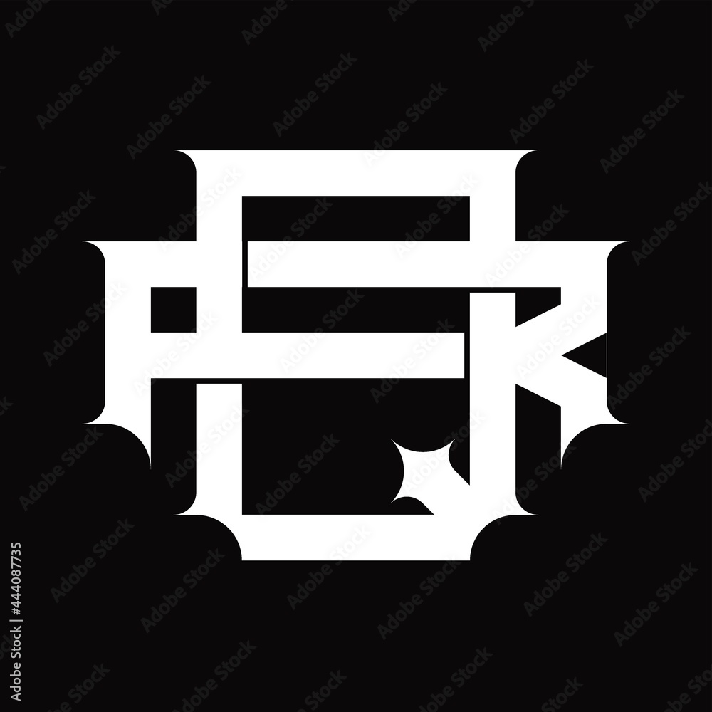 RQ Logo monogram with vintage overlapping linked style design template ...