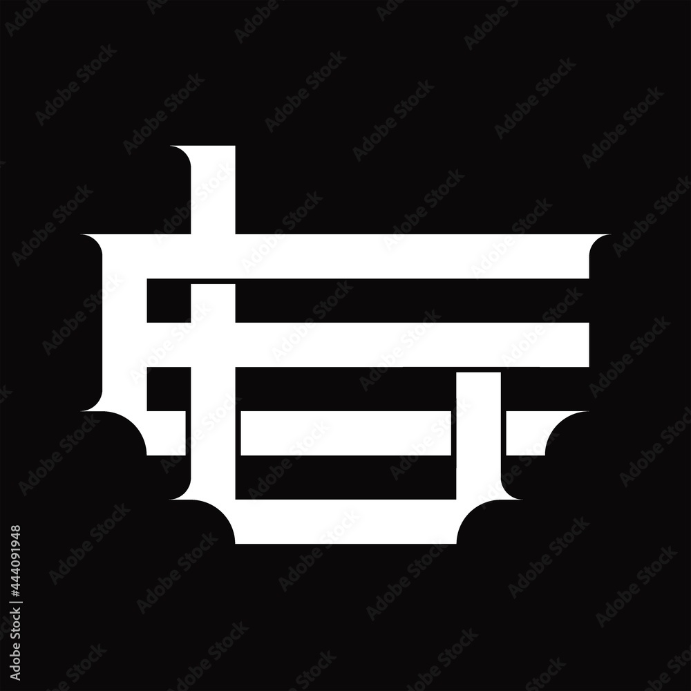 EL Logo monogram with vintage overlapping linked style design template ...