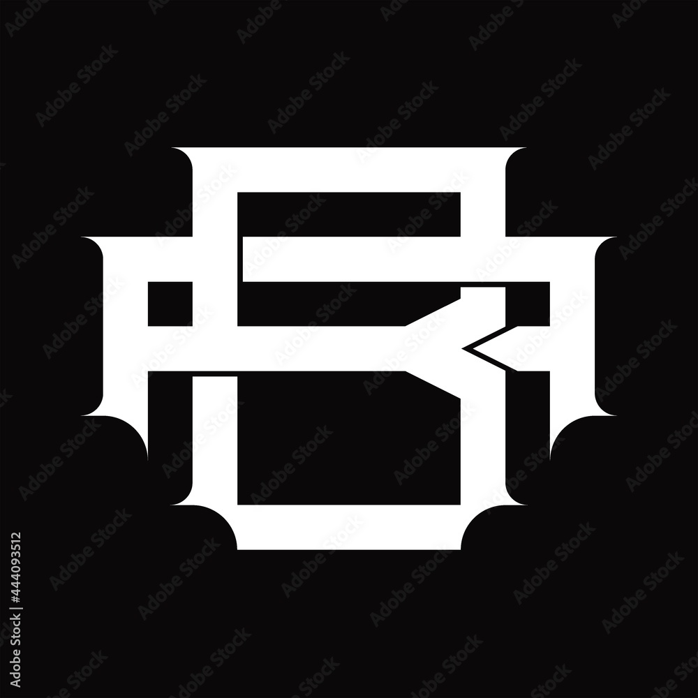 AB Logo monogram with vintage overlapping linked style design template ...