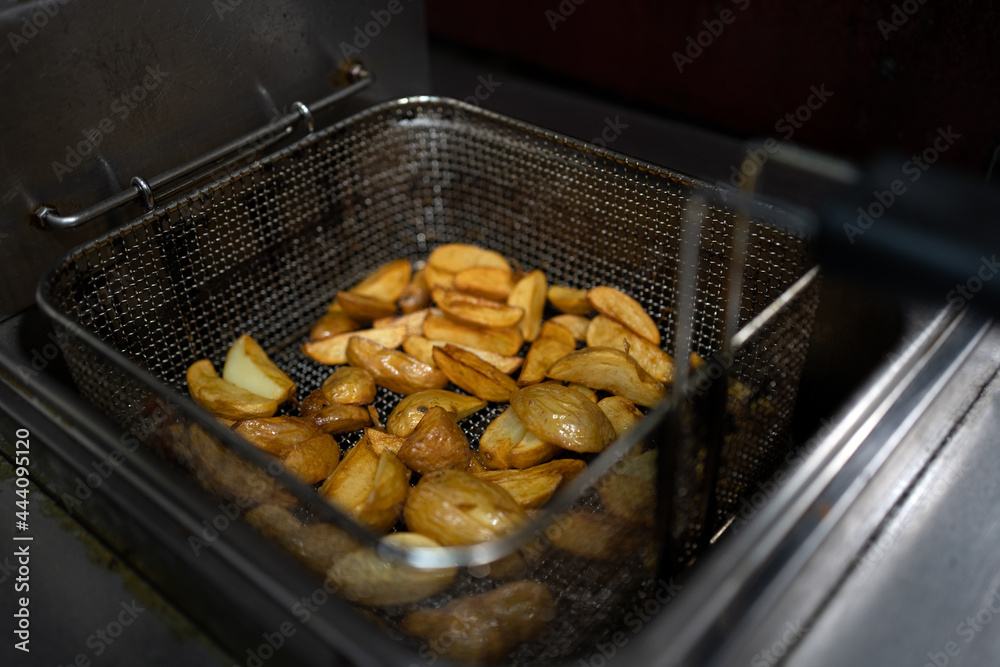 Deep Fryer With French Fries. Stock Photo | Adobe Stock
