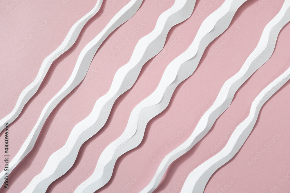 Diagonal Paper craft Ripple Patterns on Pink Stock Photo | Adobe Stock
